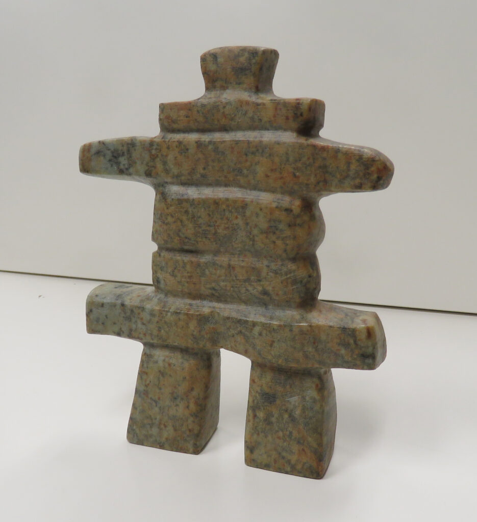 “Inukshuk” original soapstone carving by Anthony Antoine – Wakina Gallery
