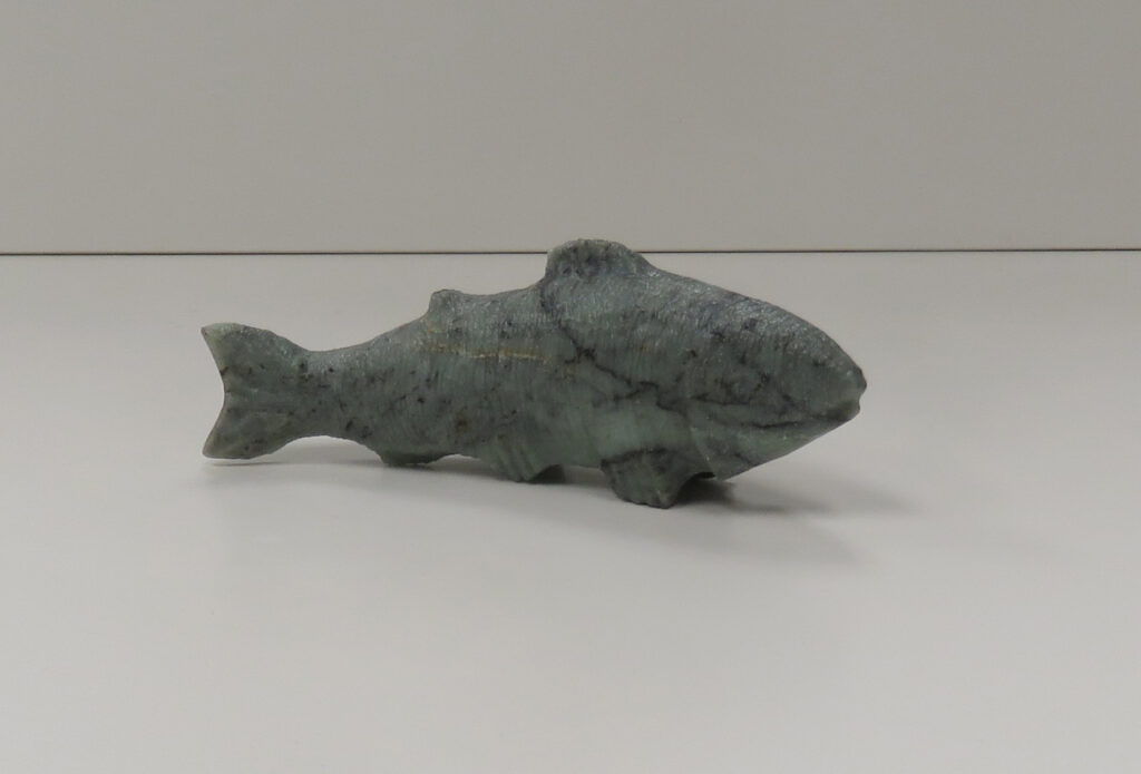 “Fishing Grizzly” original soapstone carving by Anthony Antoine ...