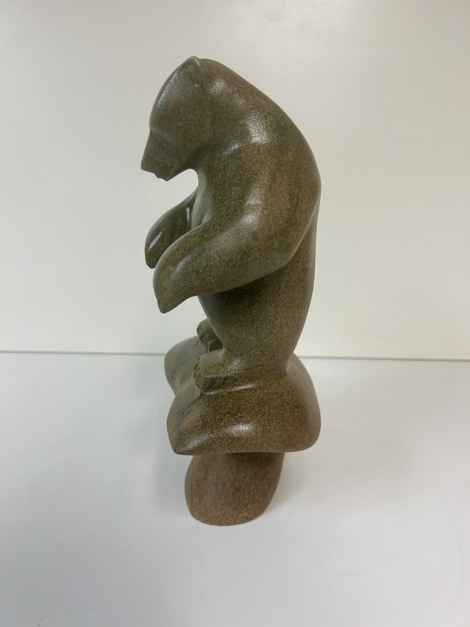 “Diving off the Whale’s Tail” original soapstone carving by Anthony ...