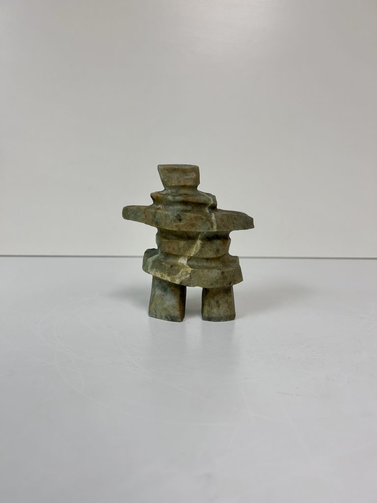 “Inukshuk” original soapstone carving by Anthony Antoine – 5″ tall ...
