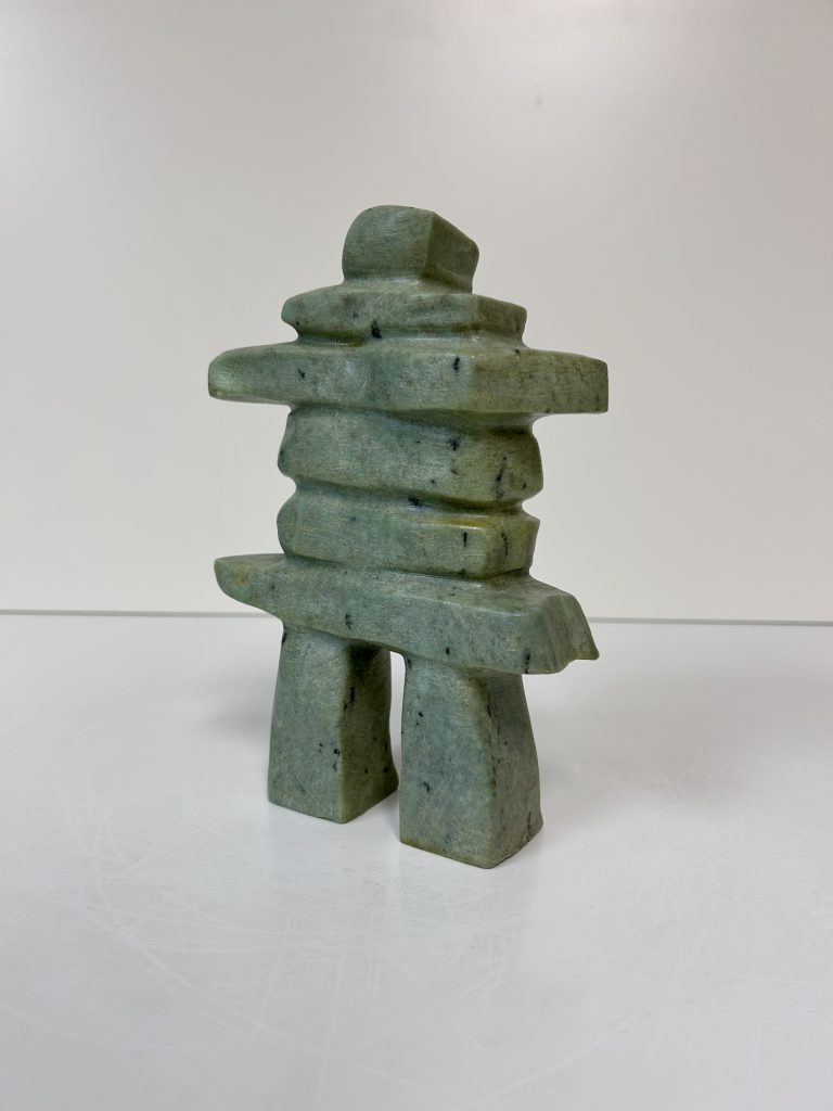 “Inukshuk” original soapstone carving by Anthony Antoine – Wakina Gallery