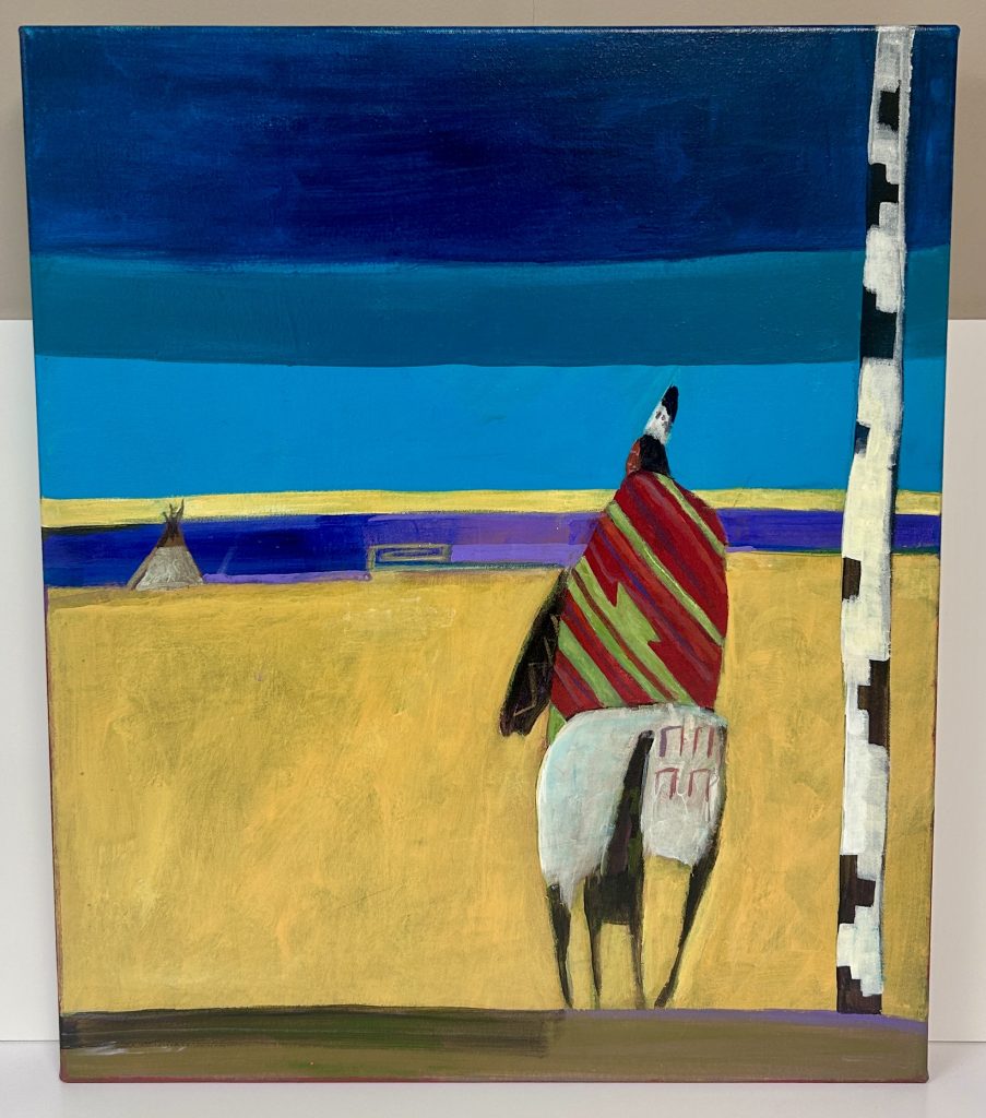 “Coming Home” by Linus Woods acrylic on canvas 24″x 20″ stretched on ...