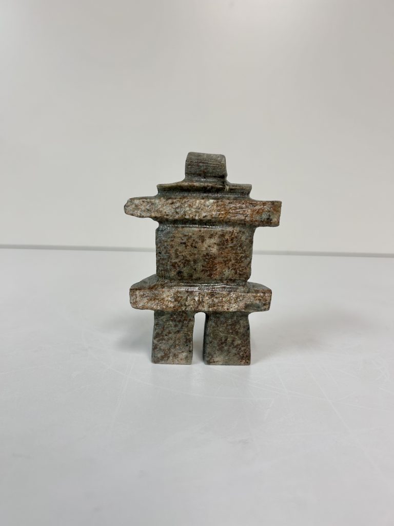 “Inukshuk” original soapstone carving by Anthony Antoine – 4″ tall ...